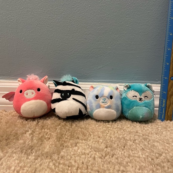 Squishmallows | Toys | Minimallows Bundle Of 4 Squishmallows Zebra ...